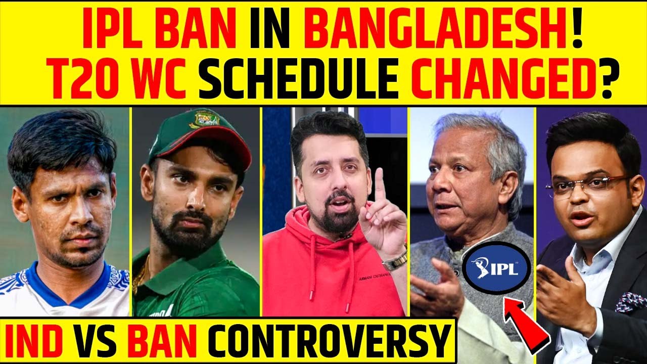 IND VS BAN CONTROVERSY: IPL BANNED IN BANGLADESH? T20 WORLD CUP ...